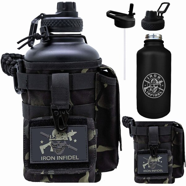 Iron Infidel - 64oz Battle Bottle Water Bottles - Military & First ...