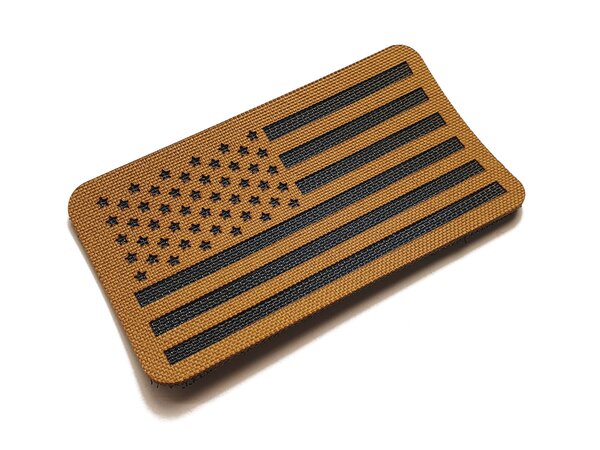 838 Patches - Minimalist - United States Flag - Combat model (6 Lines ...