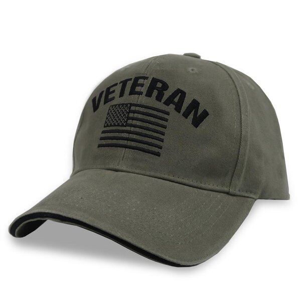 Marines Gear - Veteran Flag Hat (OD Green) - Military & First Responder Discounts | GOVX