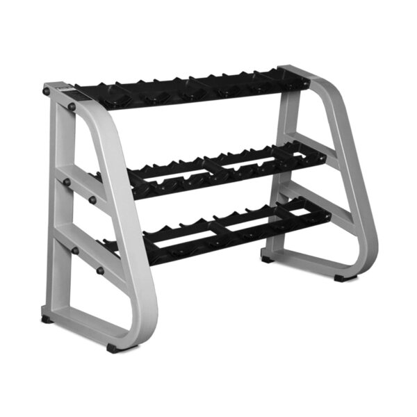 Barbell Flex - InTek Strength Three-Tier 10-Pair Steel Dumbbell Rack ...