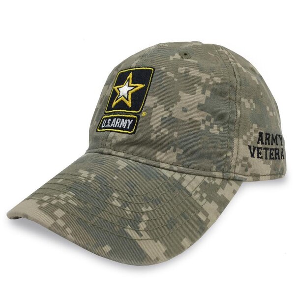 Armed Forces Gear - Army Star Veteran Hat (Digi Camo) - Military ...