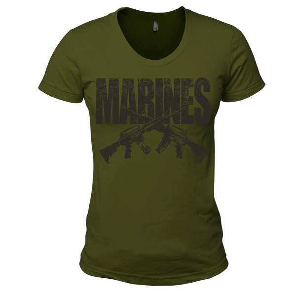 Oscar Mike - Women's USMC Boot Polish T-Shirt - Military & Gov't ...
