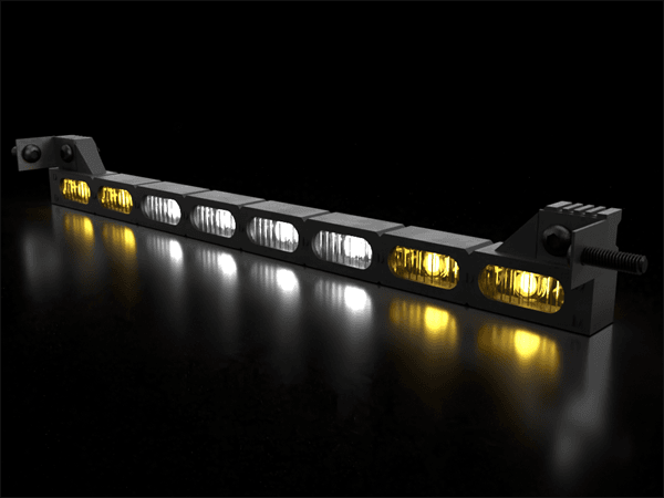 Polo Creations RC - Light Bar Fog Lights High Intensity Wide Beam White ...