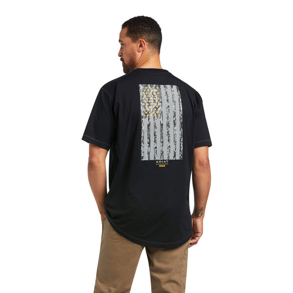 Ariat - Men's Rebar Workman Reflective Flag T-Shirt - Discounts for ...