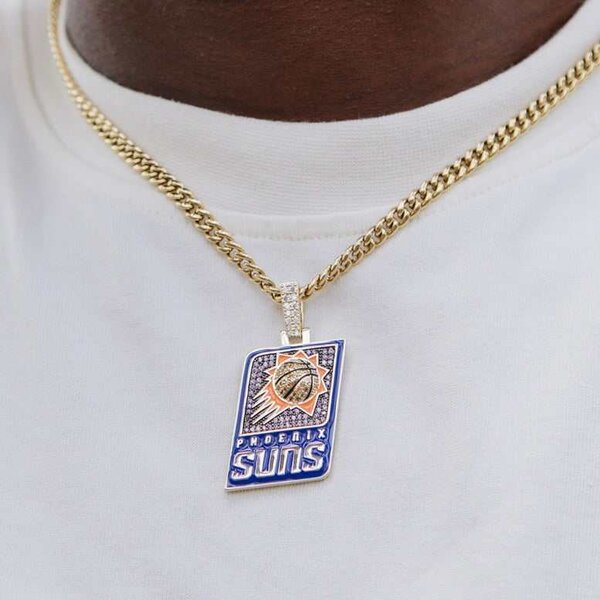 The GLD Shop - Phoenix Suns Official NBA Logo Pendant - Military ...