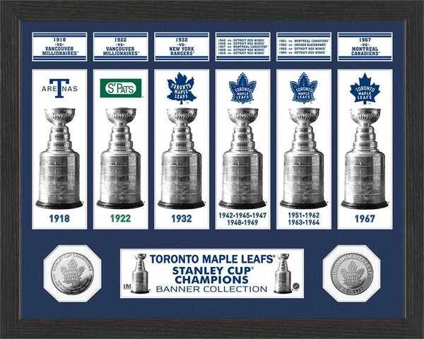 The Highland Mint - Toronto Maple Leafs Stanley Cup Banner Collection ...
