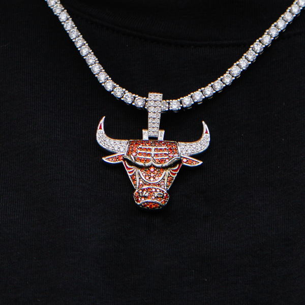 The GLD Shop - Chicago Bulls Official NBA Logo Pendant - Military ...