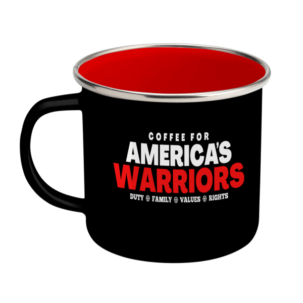 Blackout Coffee Co - America's Warriors Enamel Steel Mug 12 oz ...