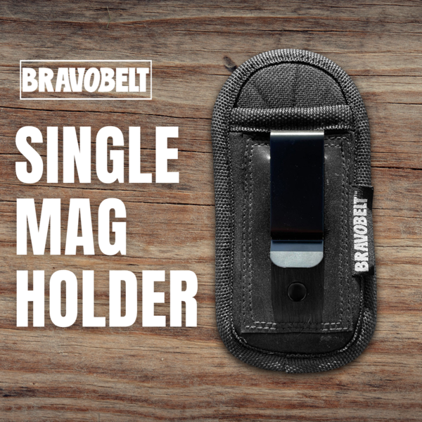 BravoBelt - IWB Tactical Mag Holder | Single Double Stack Mag Pouch for ...