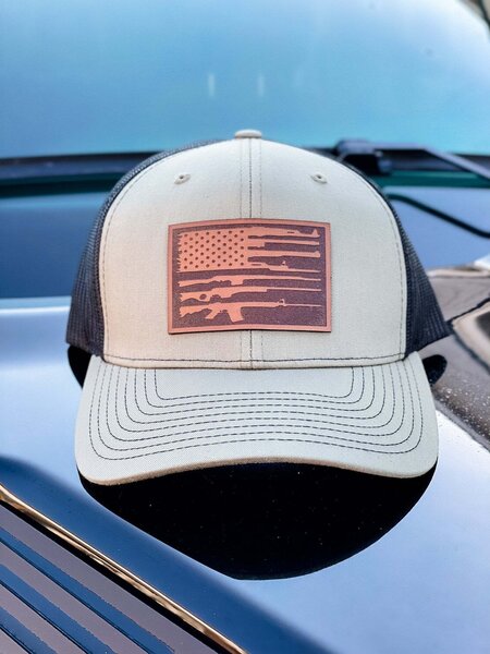 Crafthouse Hats - Gun Flag Custom Leather Patch Hat - Military & First ...