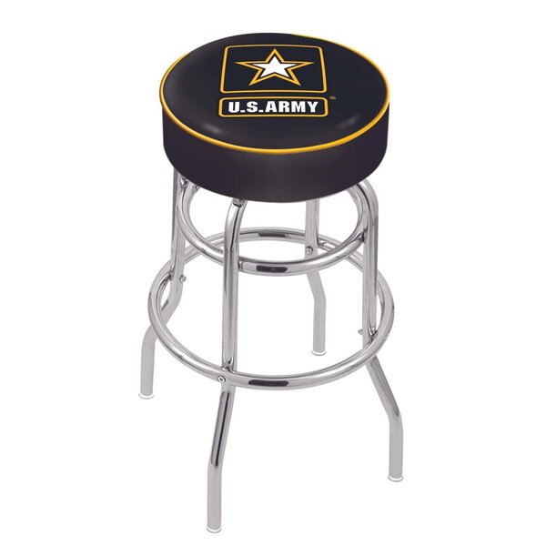 Army Gear - Army Star Backless Stool (Chrome Finish) - Military & First ...