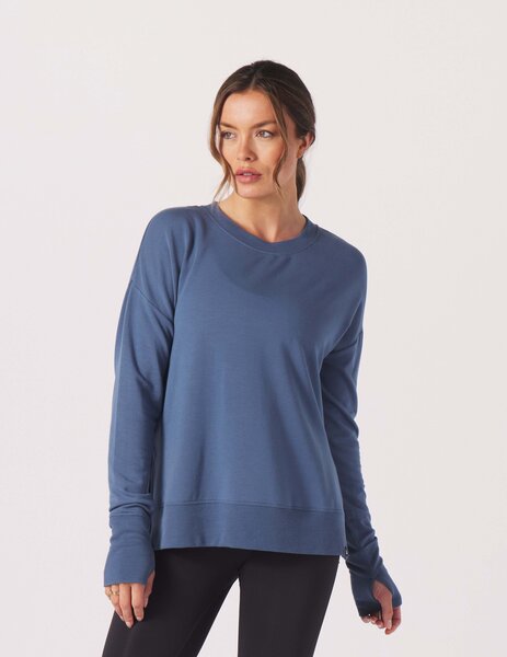 Glyder - Lounge Long Sleeve: Washed Blue - Military & First Responder ...