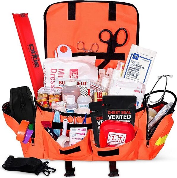 MediTac Kits - Deluxe EMT Trauma Kit - Fully Stocked First Responder ...