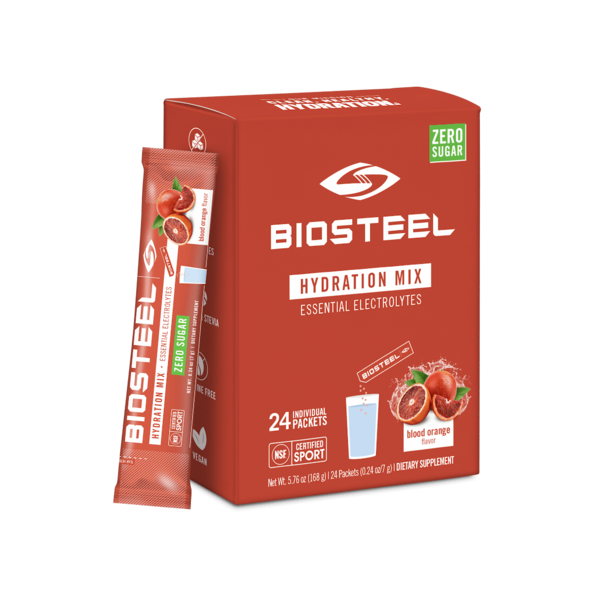 BioSteel US - HYDRATION MIX / Blood Orange - 24 Serving Packets ...
