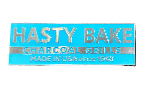 Hasty Bake Charcoal Grills - Hasty Bake Light Blue Hood Logo - Military ...