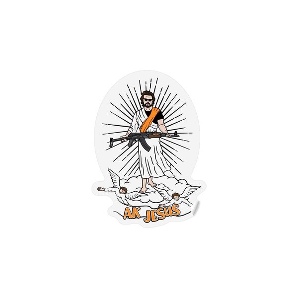 Bunker Branding Co. - AK Jesus Sticker - Military & First Responder ...