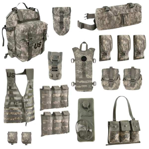 McGuire Army Navy - GI MOLLE II ACU 17-Piece Rifleman Kit - Military ...