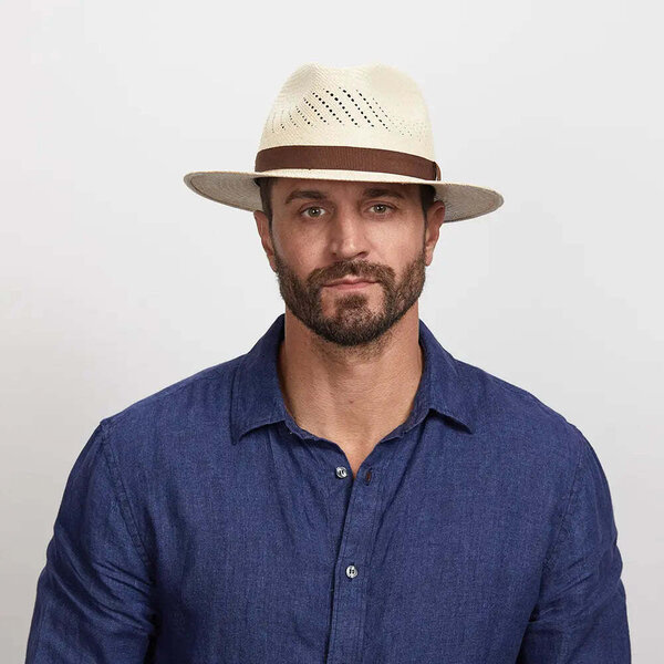 American Hat Makers Tulum Mens Panama Straw Fedora Hat Military american-hat-makers-tulum-mens-panama-straw-fedora-hat-military