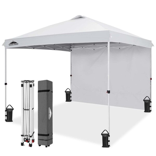 Eagle Peak - 10x10 Commercial Pop up Canopy with 1 Sidewall - Military ...
