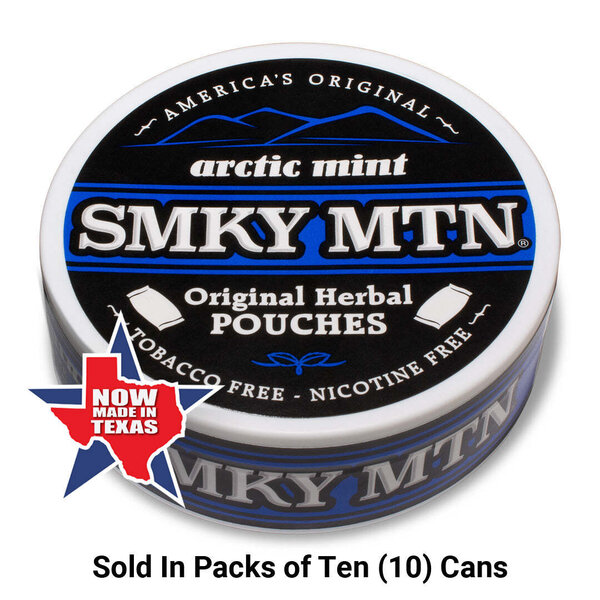 Smokey Mountain Herbal Snuff & Pouches - Arctic Mint Pouches (Original ...