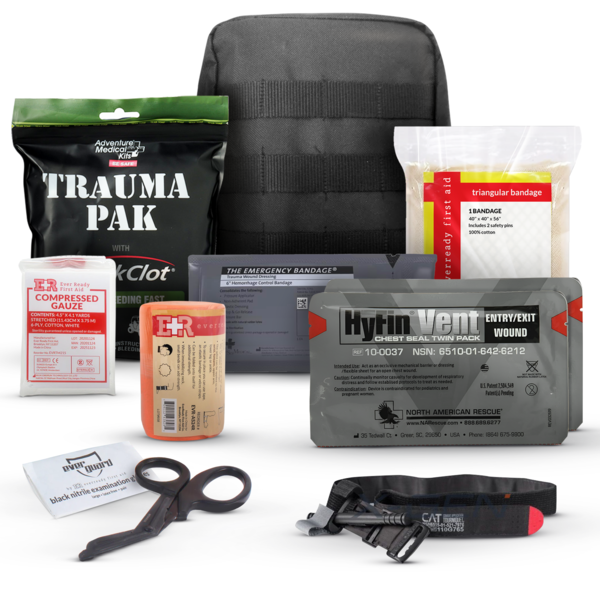 MediTac Kits - Premium IFAK Kit - Trauma Pak, CAT Tourniquet, Hyfin ...